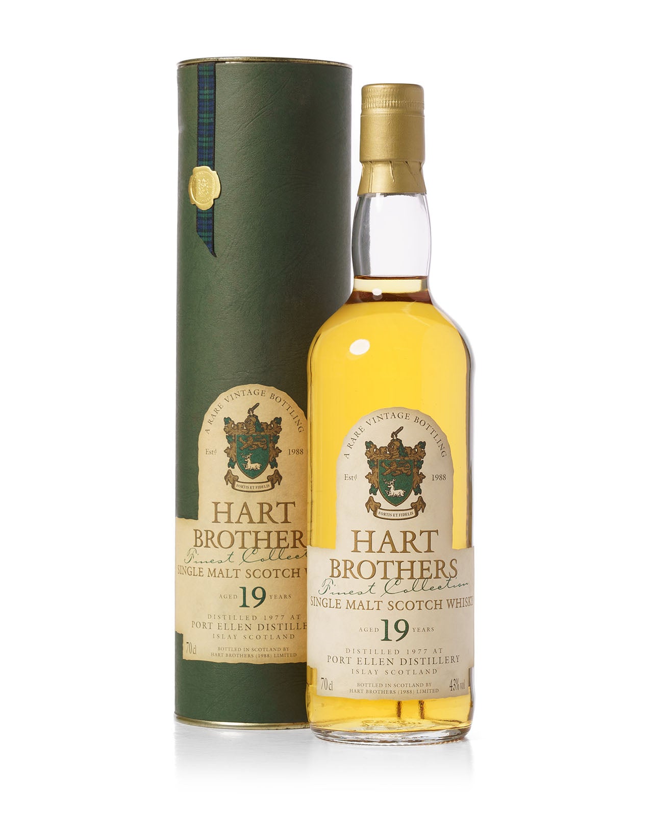 Port Ellen 1977 19 Year Old Hart Brothers Finest Collect With Original – Mark Littler