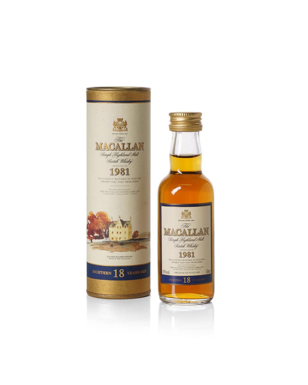 Macallan 1981 18 Year Old 50ml Miniature With Original Tube – Mark Littler