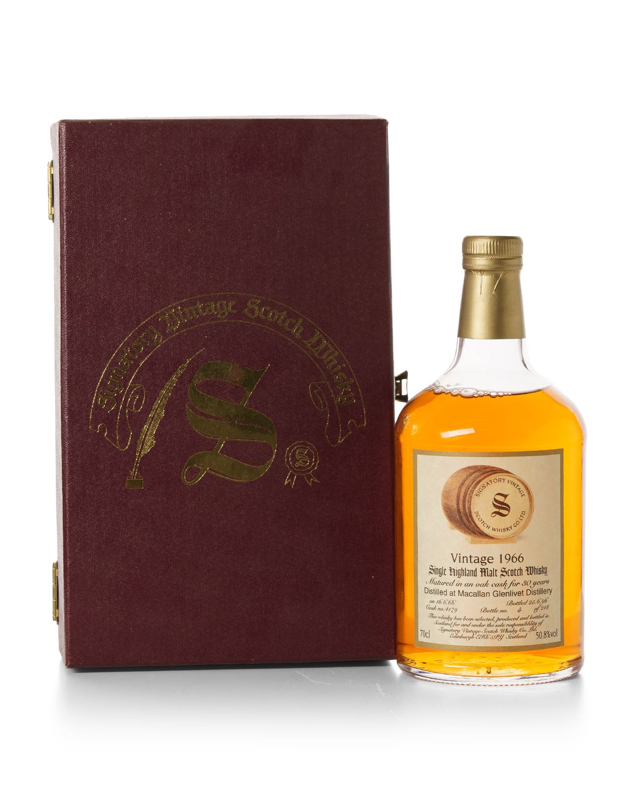 Macallan Glenlivet 1966 Signatory Vintage Bottled 1996 With Original B – Mark Littler