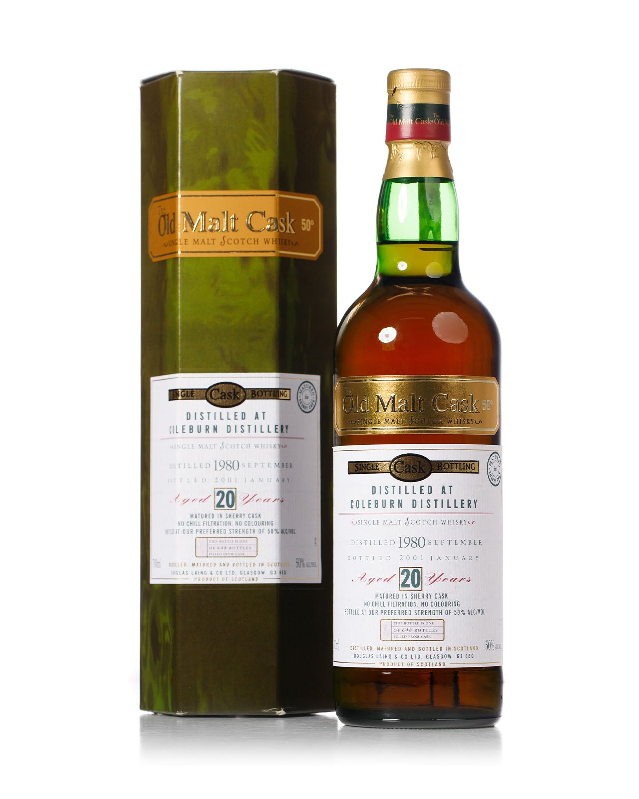 Coleburn 1980 20 Year Old Old Malt Cask Douglas Laing Bottled 2001 Wit ...