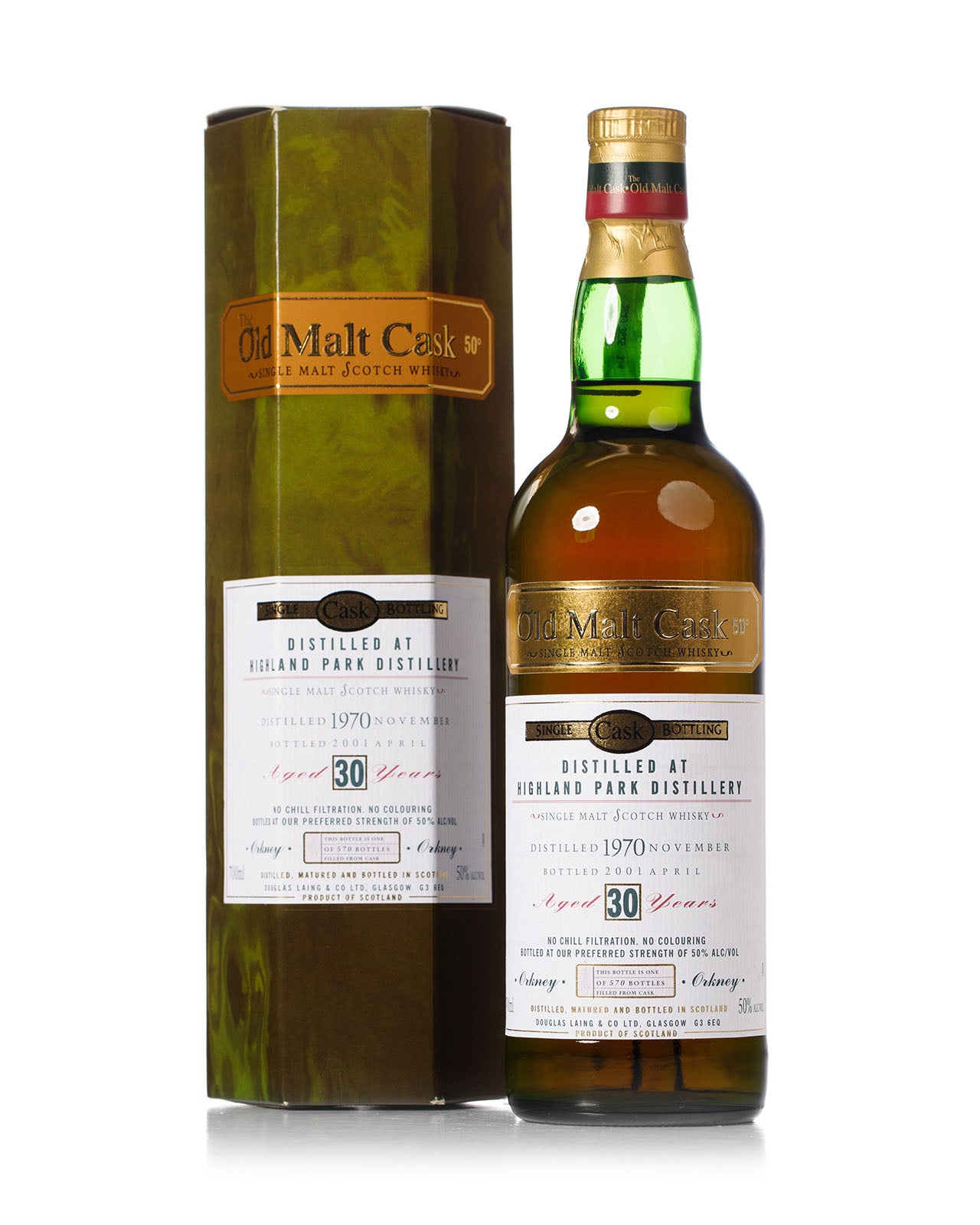 Highland Park 1970 30 Year Old Old Malt Cask Douglas Laing Bottled 200 ...