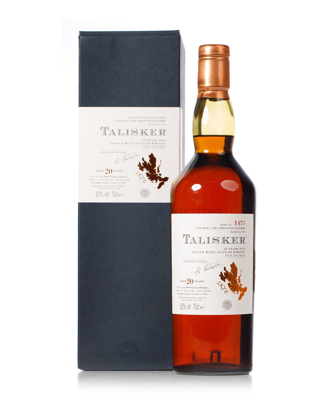 Talisker 1981 20 Year Old Cask Strength Bottled 2002 With Original Box ...