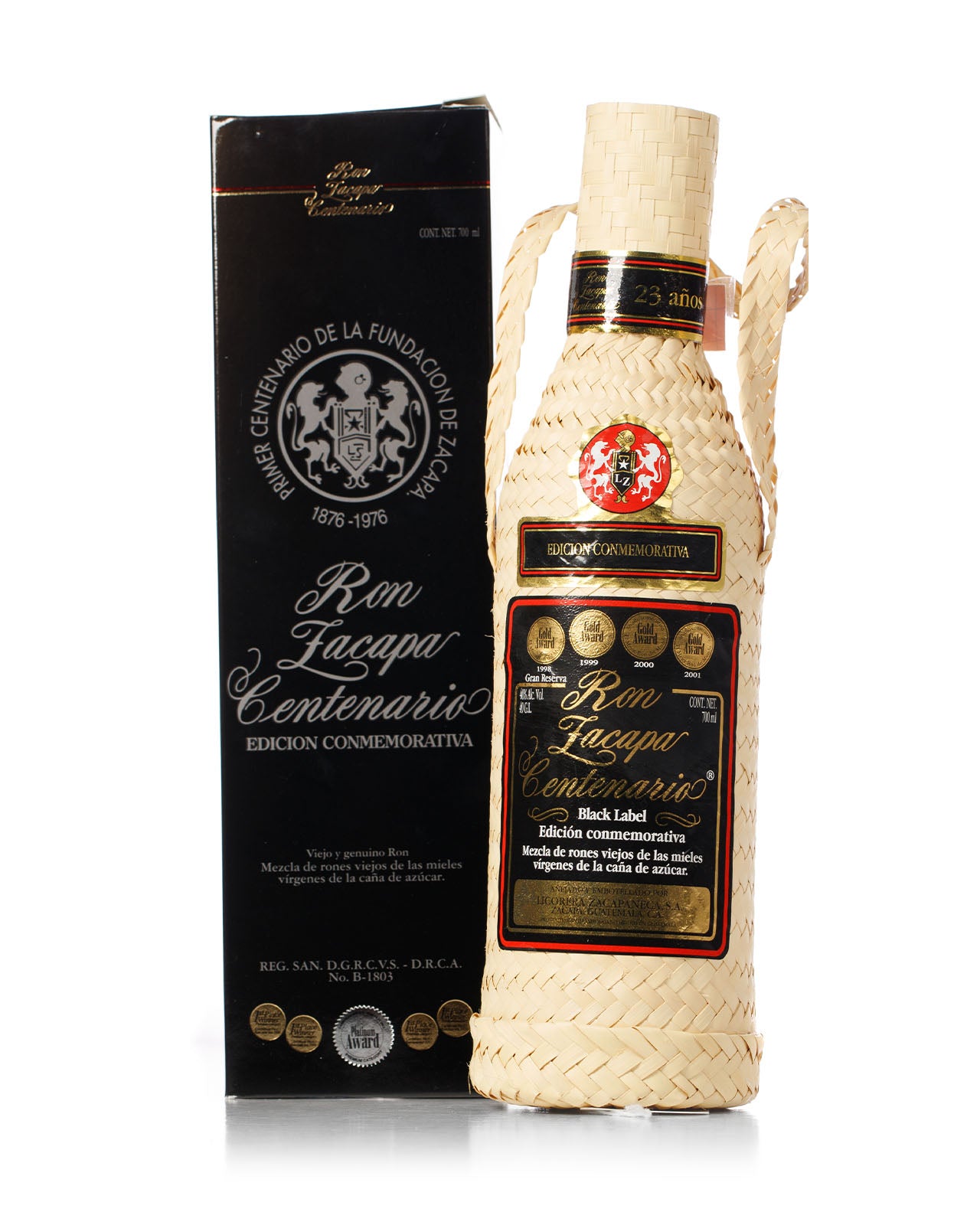 Ron Zacapa Centenario 23 Year Old Black Label Guatamalan Rum With Orig ...