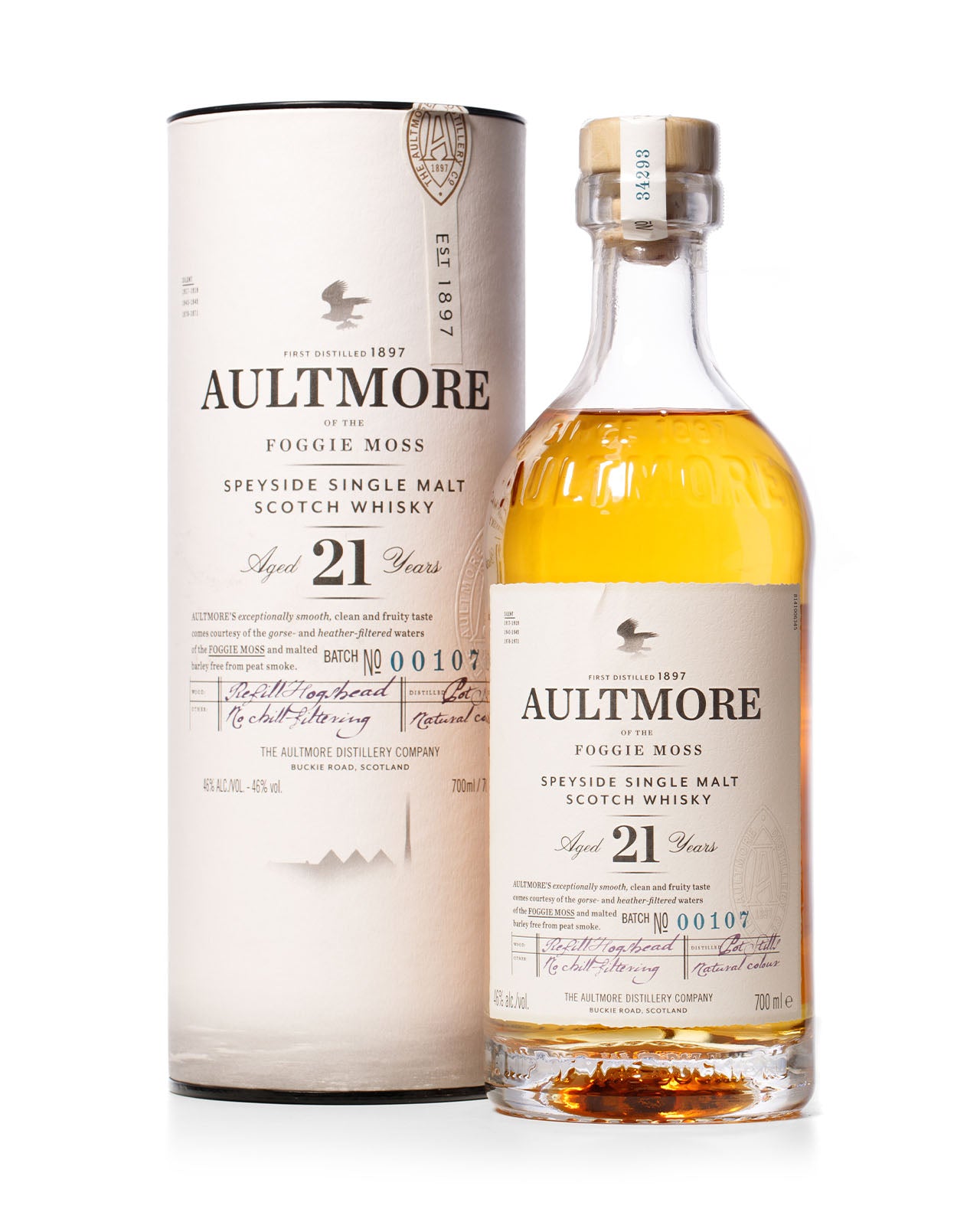 Aultmore 21 Year Old Foggie Moss Bottled 2016 With Original Tube – Mark ...