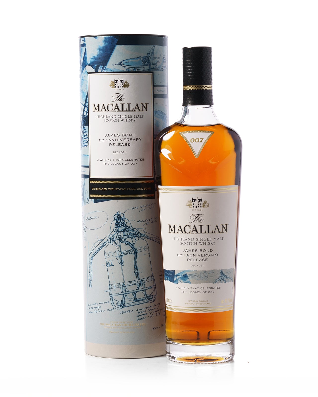 Macallan James Bond 60th Anniversary Release Decade I Bottled 2022 Wit ...
