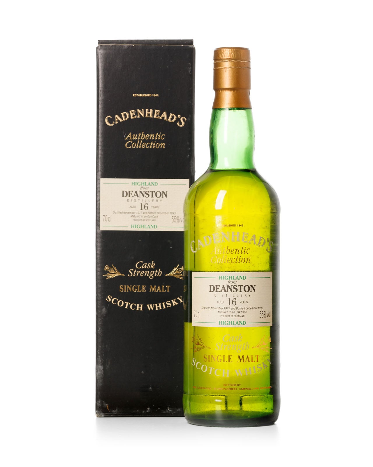 Deanston 1977 16 Year Old Cadenhead's Authentic Collection Bottled 199 ...