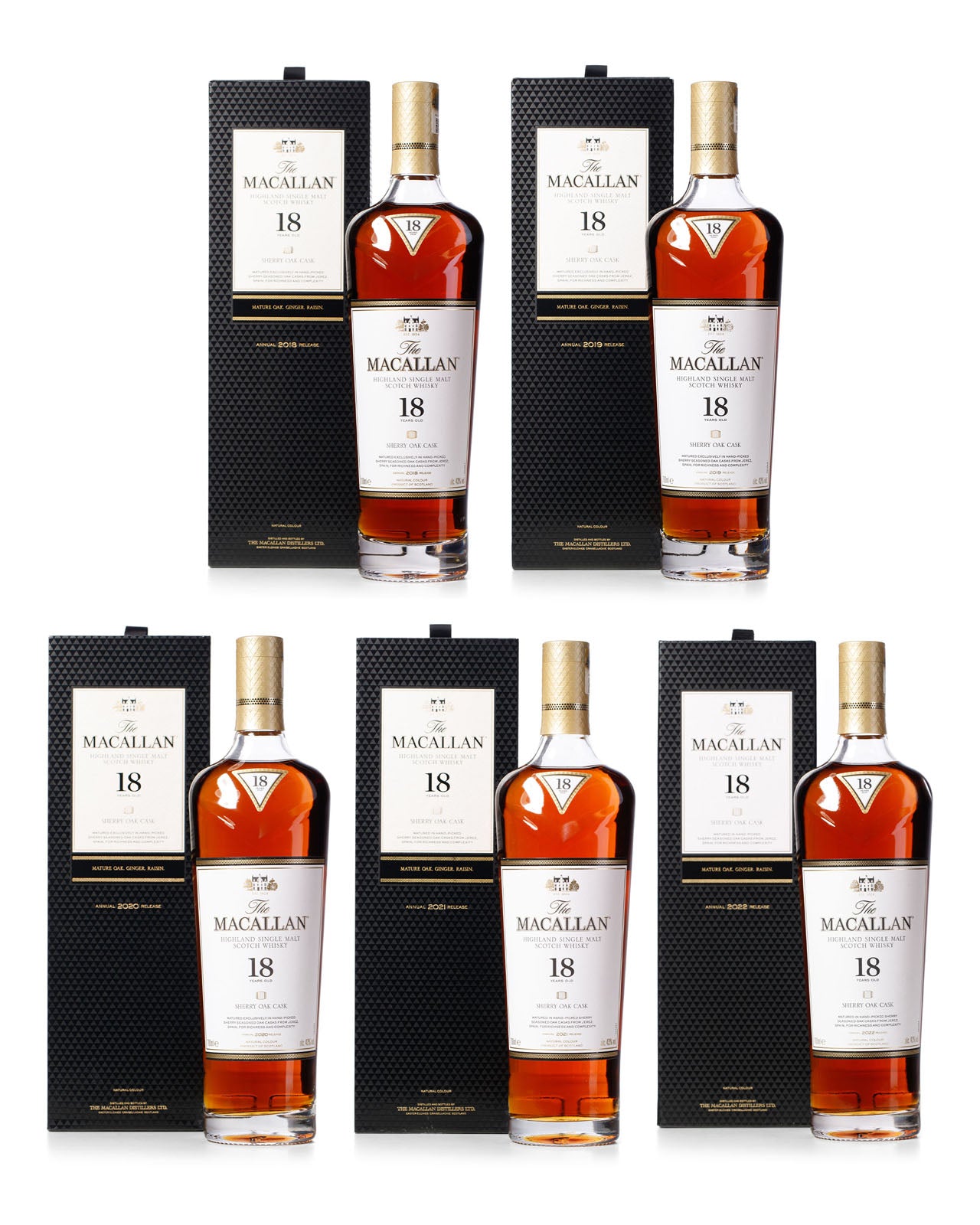 Macallan 18 Year Old 2018-2022 Vertical With Original Boxes – Mark Littler