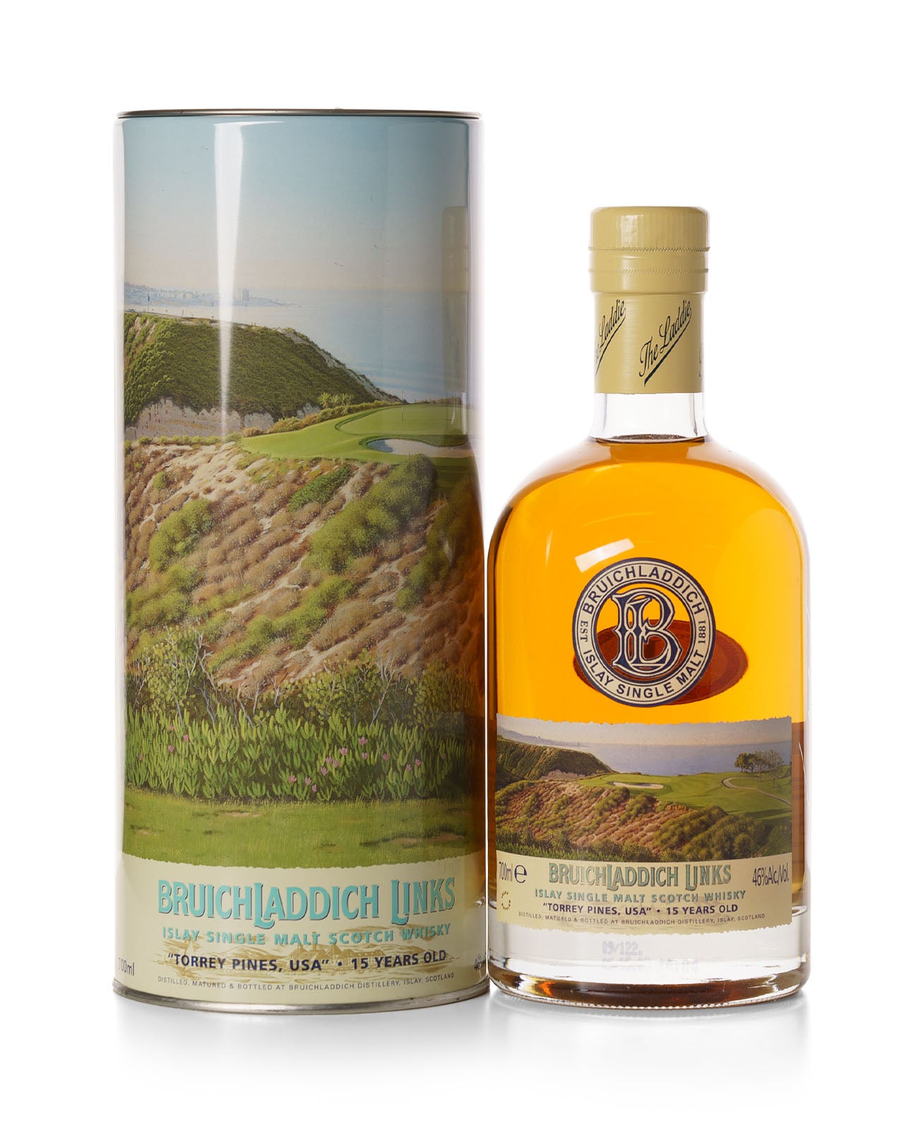 Bruichladdich Links 15 Year Old "Torrey Pines USA" With Original Tin ...