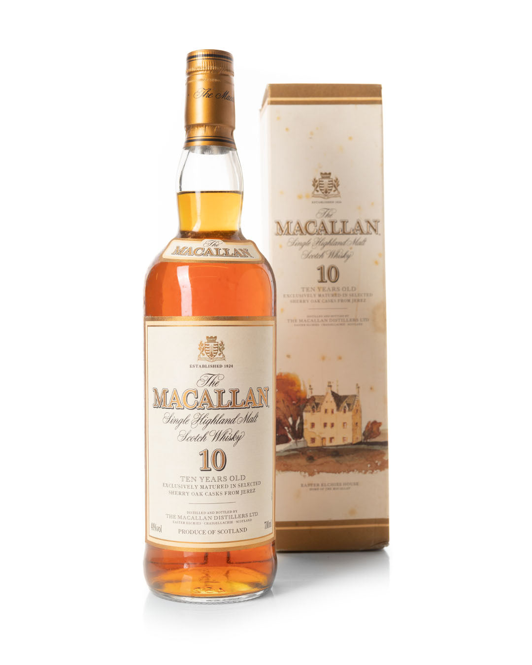 Macallan 10 Year Old Sherry Cask Bottled Early 2000's With Original Bo ...
